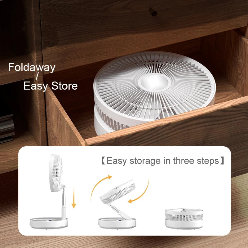 Rechargeable Folding Stand Fan – EasyLife